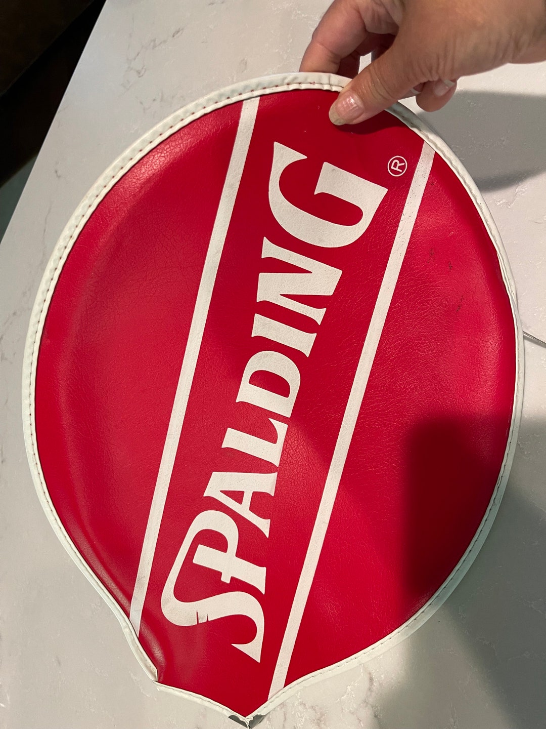 Vintage Spaulding Wood Tennis Racket Cover Red White Zipper Closure - Etsy