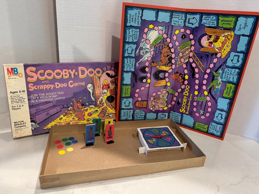 Vitage 1983 Scooby-doo and Scrappy-doo Game. Milton Bradley Company - Etsy