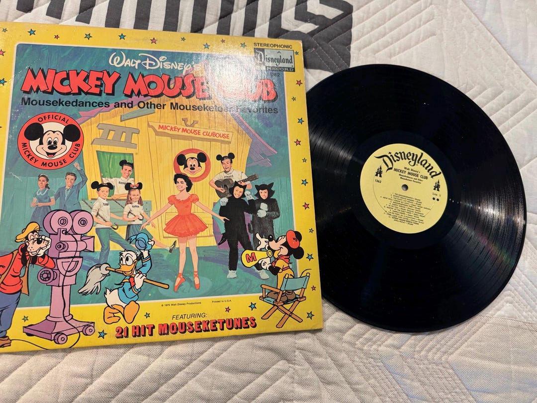 Vintage 1975 Walt Disney's Mickey Mouse Club 12" Vinyl Record - Etsy