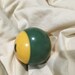 Vintage Pool Ball 14 Number Fourteen Striped Grass Green Bakelite Style ...