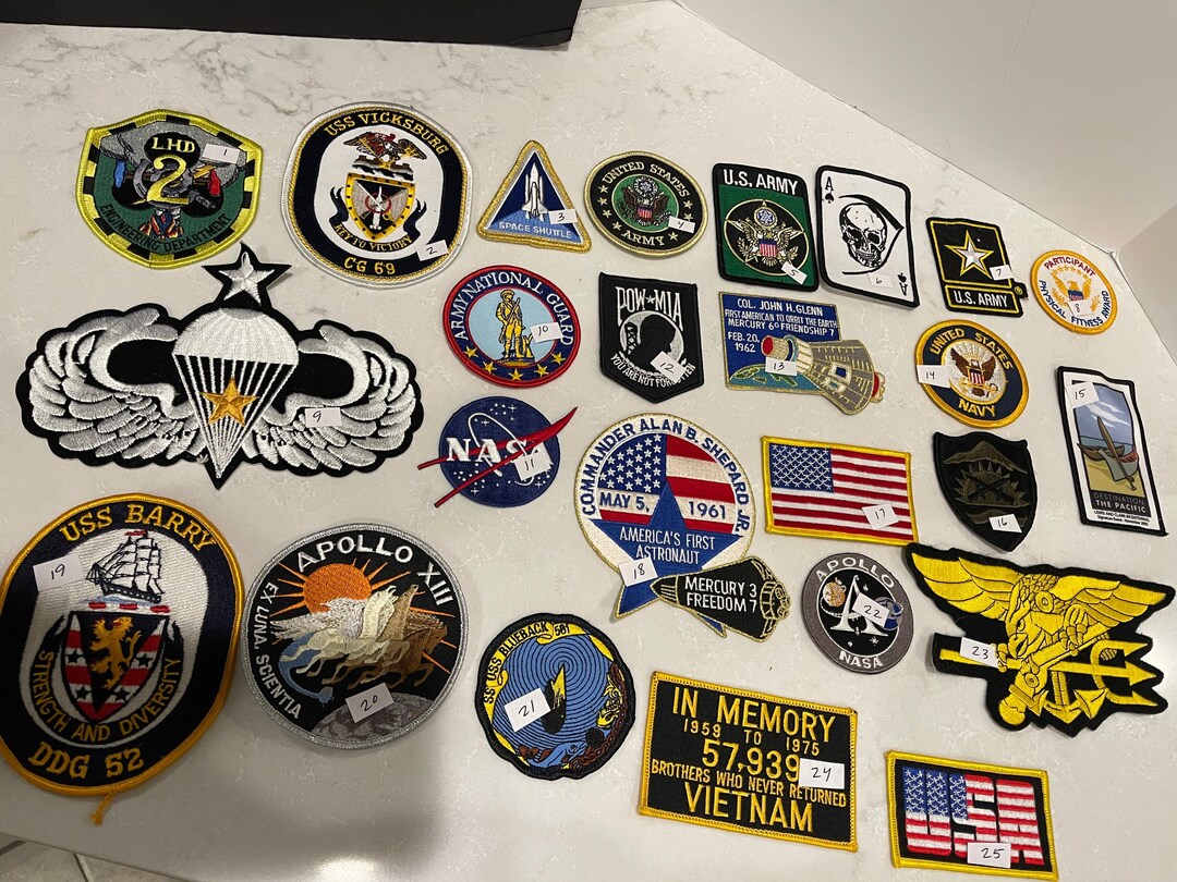 Cloth Embroidery Patches Military Space Patriotic Motorcycle Federal - Etsy