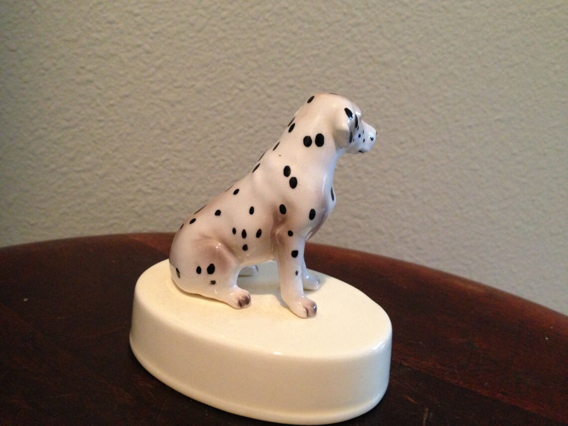 Dalmatian Dog Figurine Ceramic I Love My Dalmation - Etsy