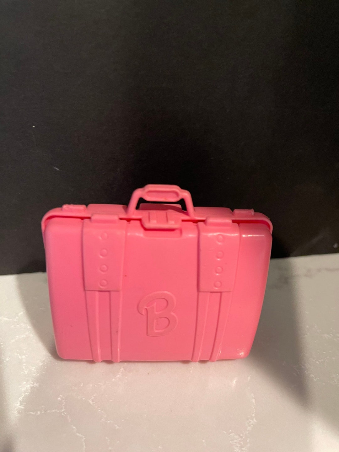 Pink Barbie Size Doll Suitcase With Molded Wheel Detail - Etsy