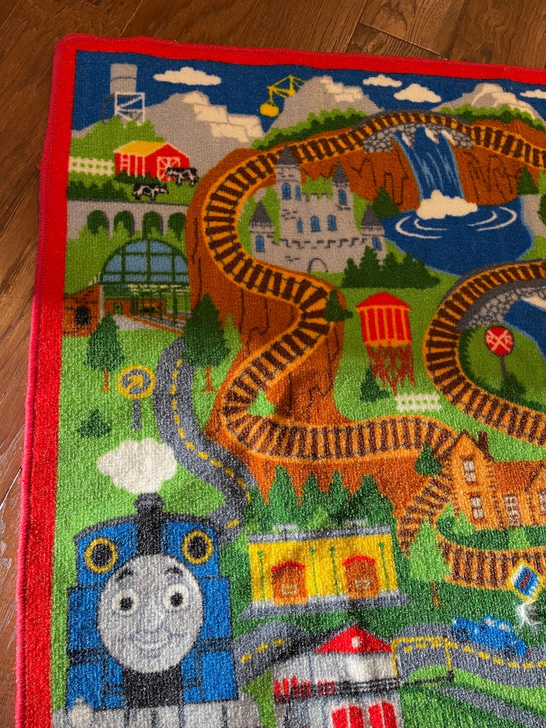 Small Thomas Train Play Rug for Trains Boats and Town Vintage Play a ...