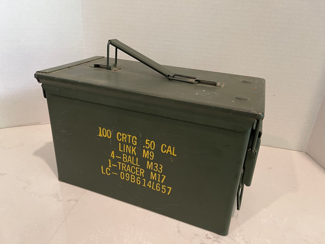 Vintage Metal Military Ammo Case Man Gift Rustic Storage - Etsy