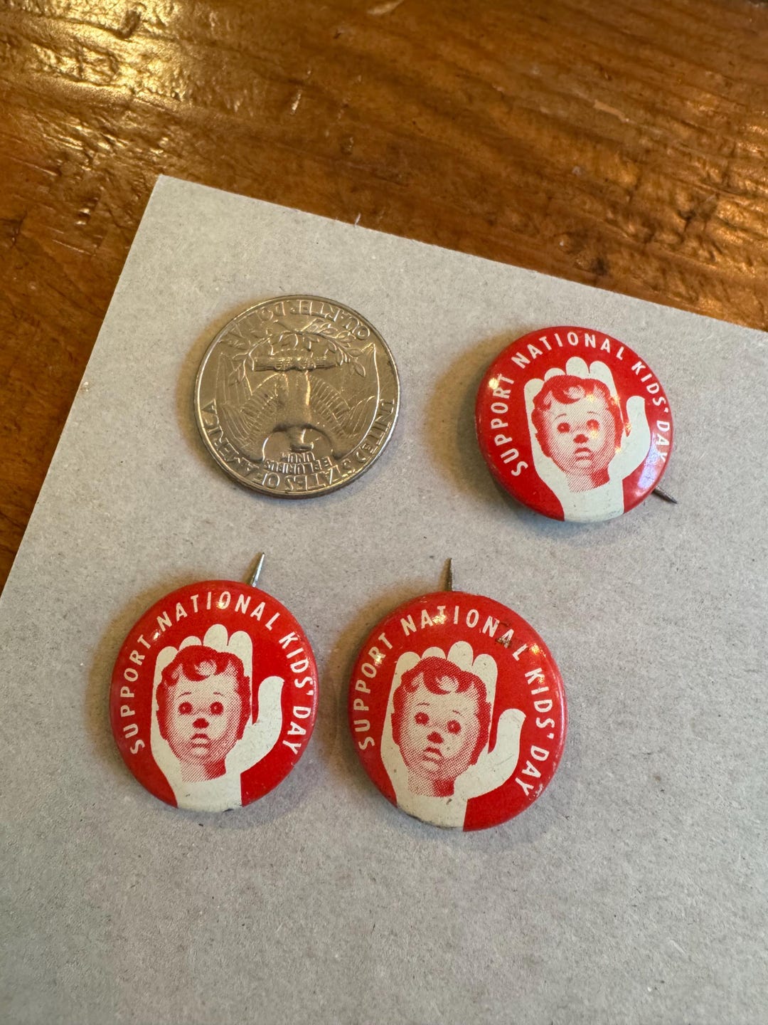 Vintage National Kids Day Pinback Buttons - 1940s Set of 3 - Etsy