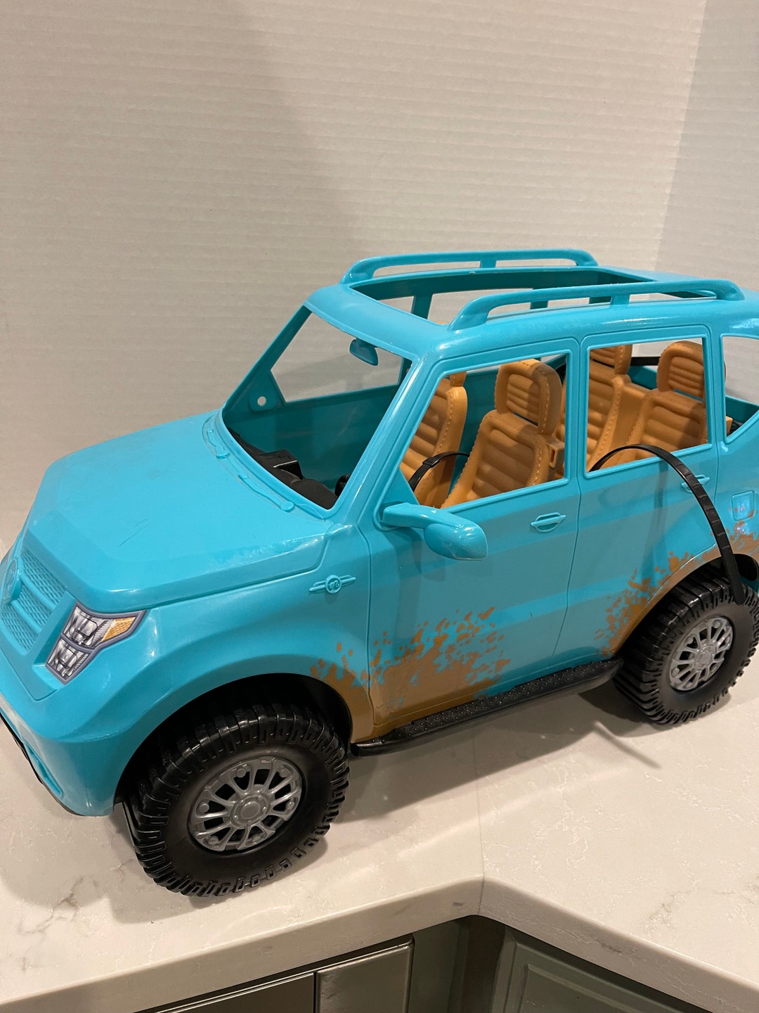 Mattel Barbie Doll Teal Color Escalade/jeep SUV Car 4-passenger 18 Toy ...