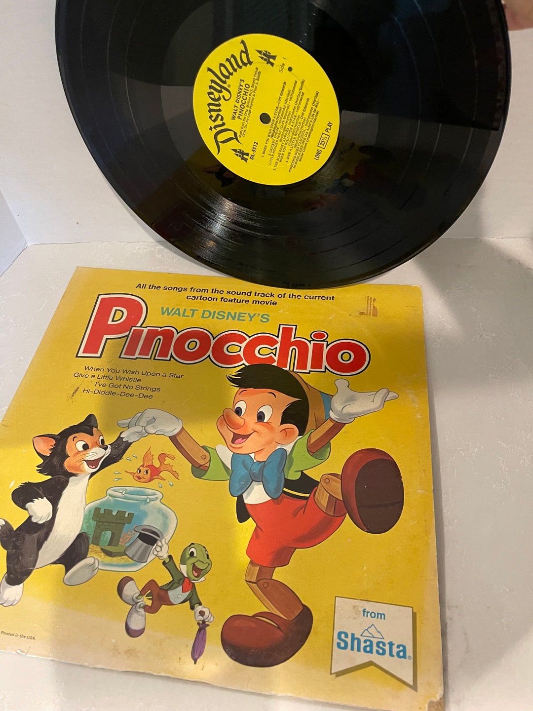 Walt Disney Sound Track of Pinocchio Vinyl 1971 Record Albumn - Etsy