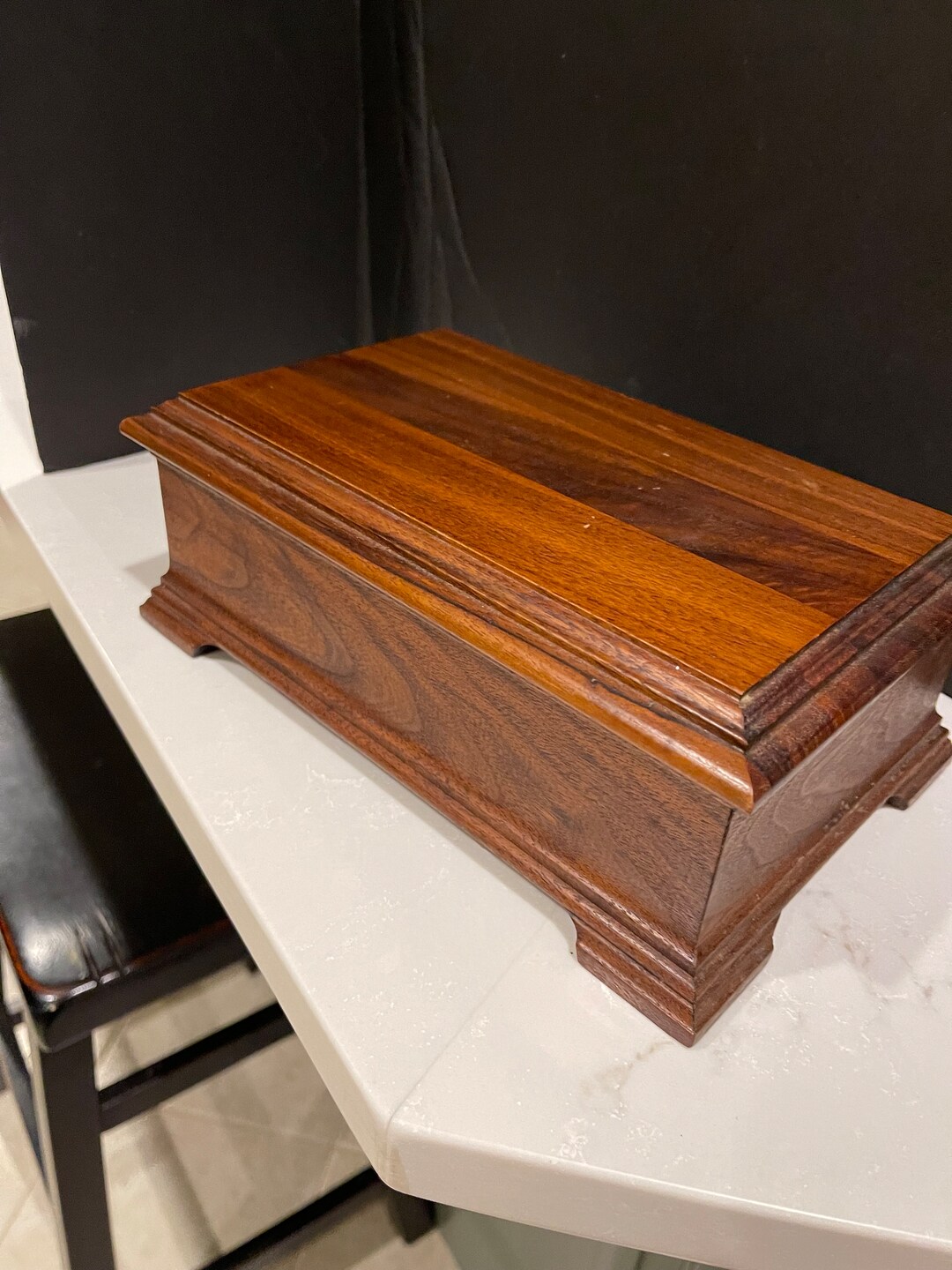 Vintage Handmade Music Box Wood Playing Edelweiss Music Made by Grandpa ...