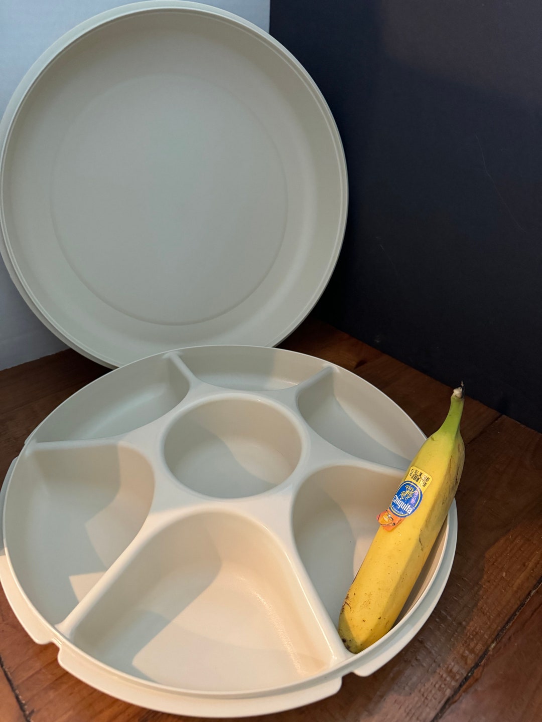 Vintage Tupperware Divided Snack Vegetable Container or Relish Serving ...