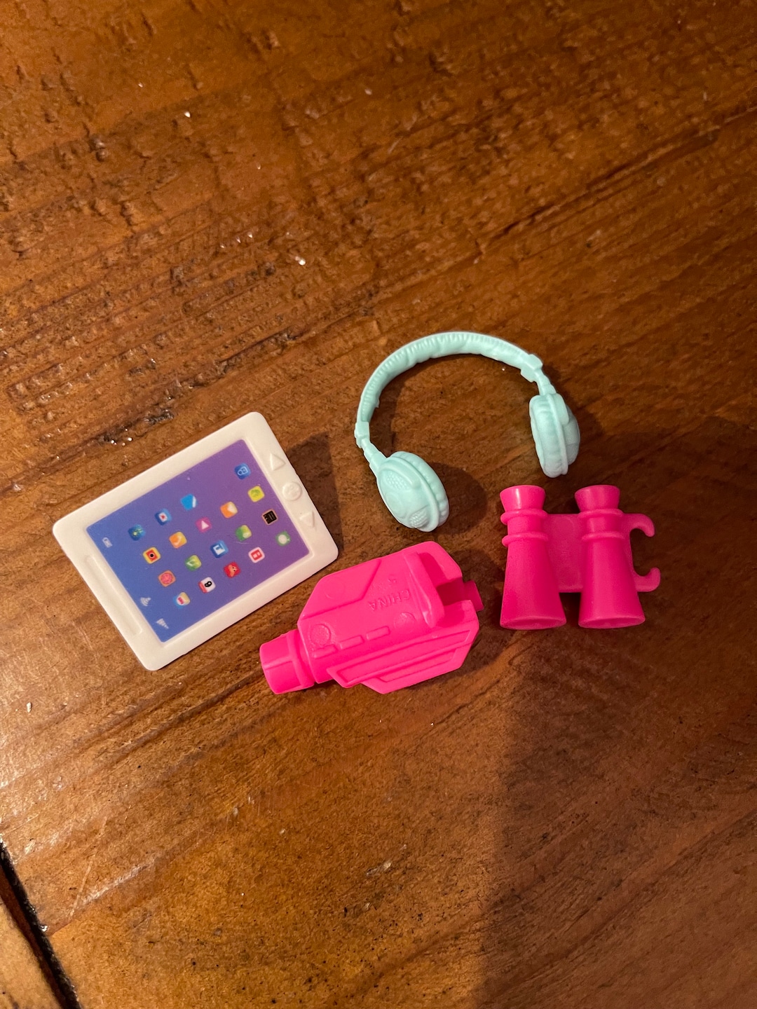Group of Barbie Like Headphones Cameras Video Binoculars Computer Toy ...