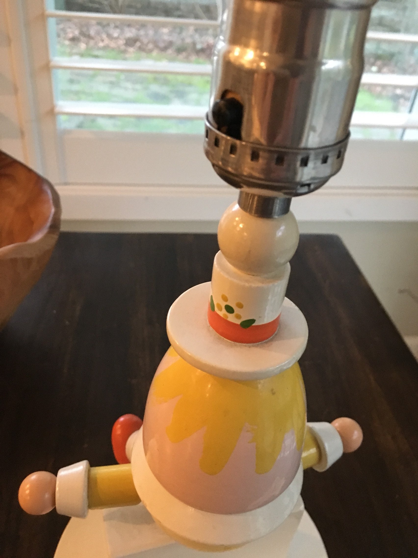 Humpty Dumpty Nursery Lamp vintage wood cottage chic | Etsy