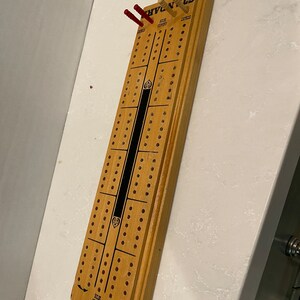 Standard Natural Finish Cribbage Board With 4 Wood Pegs Complete - Etsy