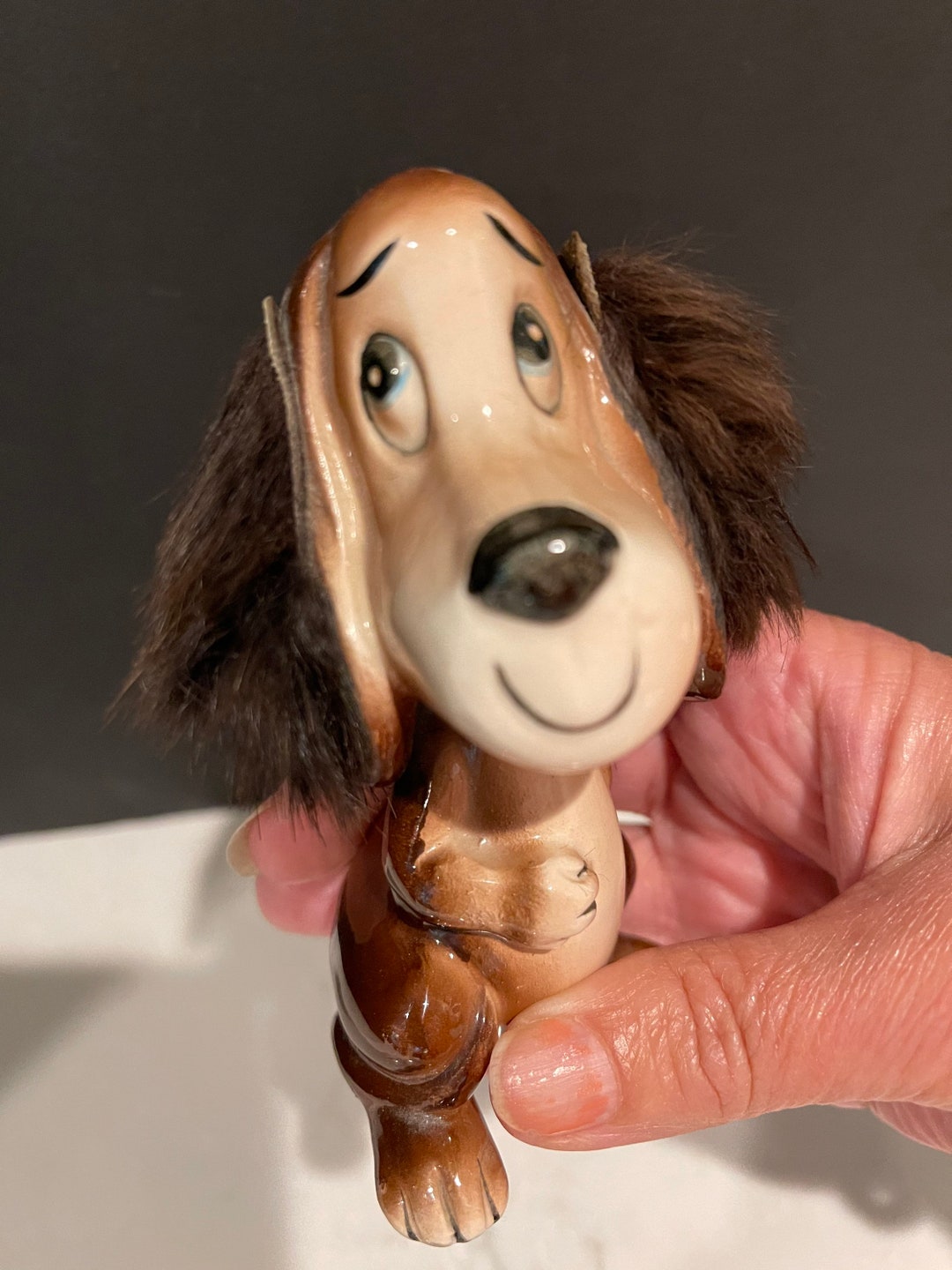 5 Inch Ceramic Fur Ears Beagle Puppy Dog Figurine Norcrest Furland - Etsy