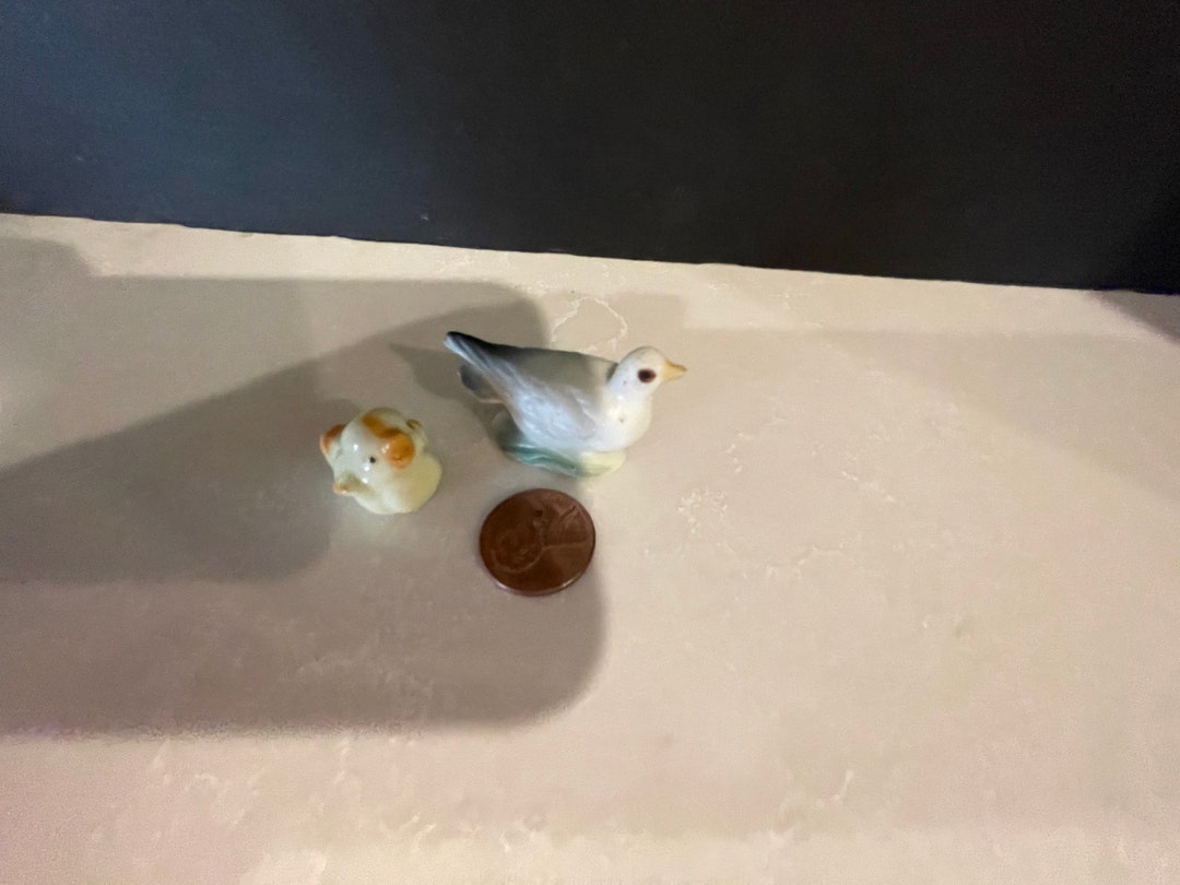Seagulls Duck Miniature Micro Collectable Figurine Teeny Tiny Whimsie Fairy Garden Idea Bug ...