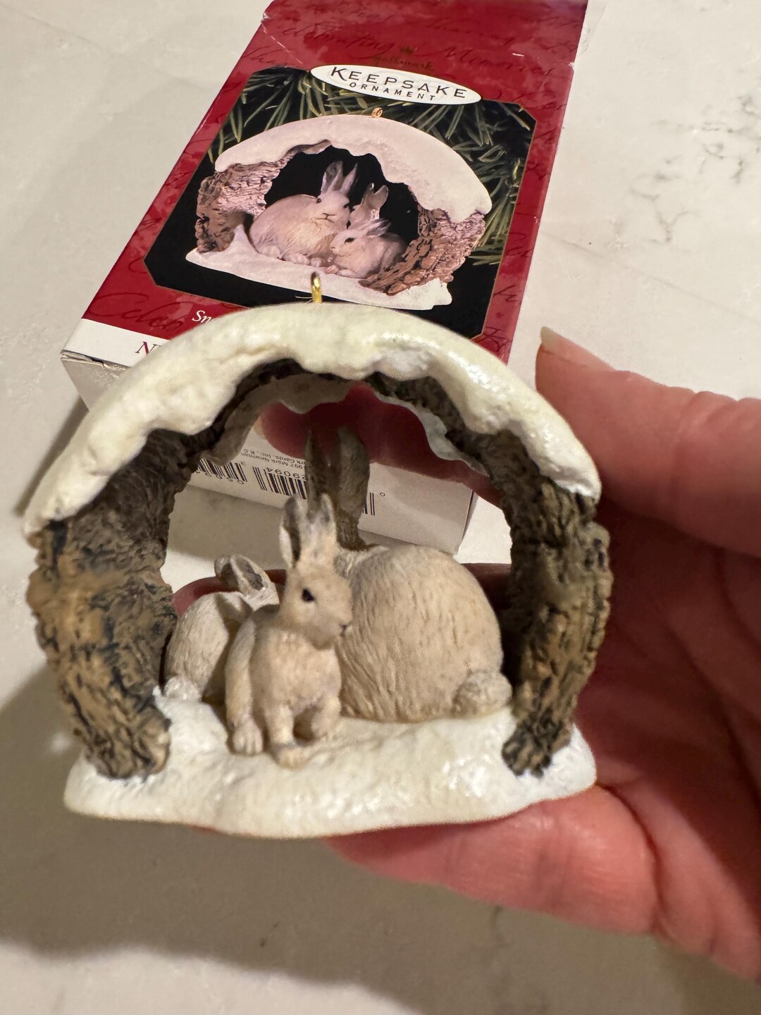 1997 Snowshoe Rabbits in Winter Hallmark Keepsake Christmas Tree ...