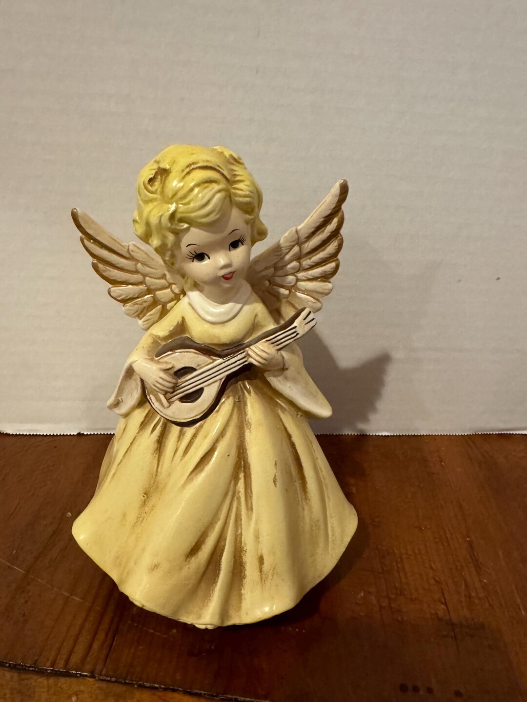 Vintage Mid Century Ceramic Angel Rotating Musical Figurine Berman and ...