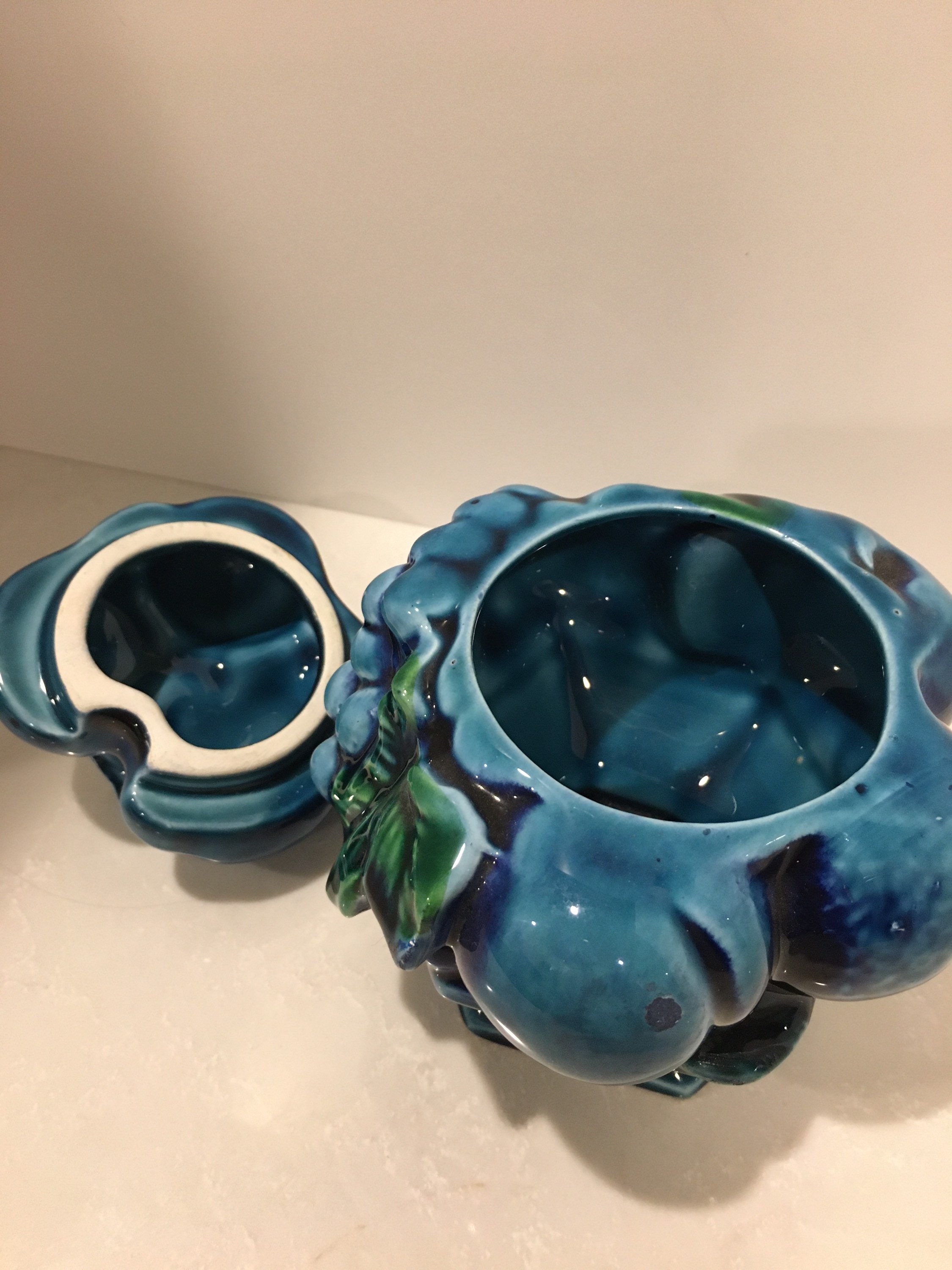 Vintage 1960s Inarco Japan Mood Indigo Blue Sugar Dish Bowl | Etsy
