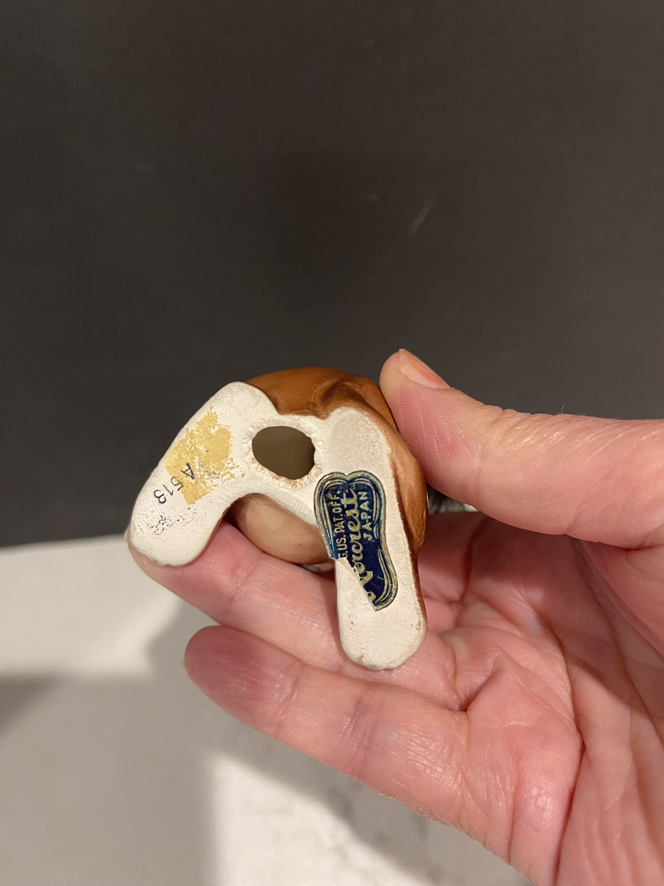 5 inch Ceramic Fur ears beagle puppy dog figurine norcrest | Etsy