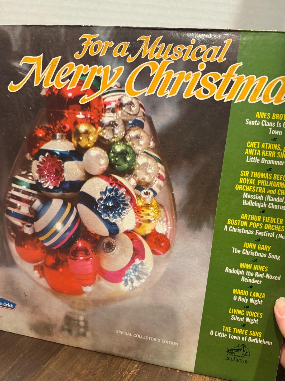 Vintage Christmas Various: "for A Musical Merry Christmas" Vinyl Record ...