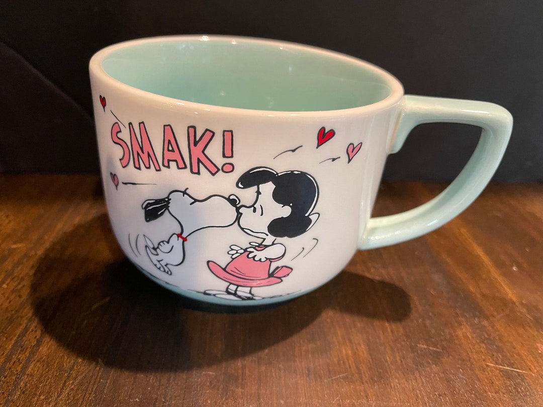Hallmark Mug Lucy Sealed With a Kiss Snoopy 16 Oz - Etsy