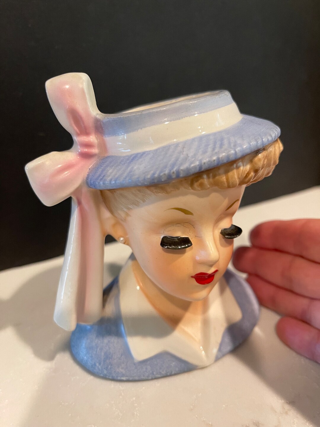 Vintage Napco Lady Head Planter Lady Vase Vintage Style With - Etsy