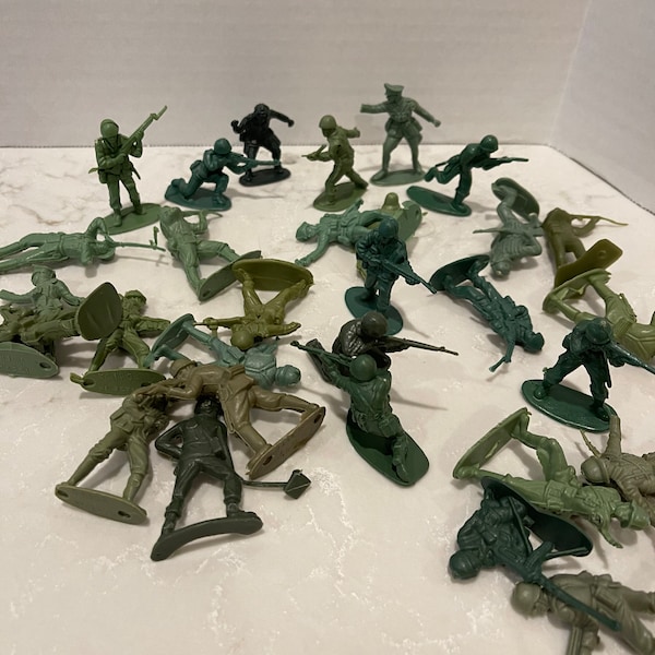Green Army Figures - Etsy