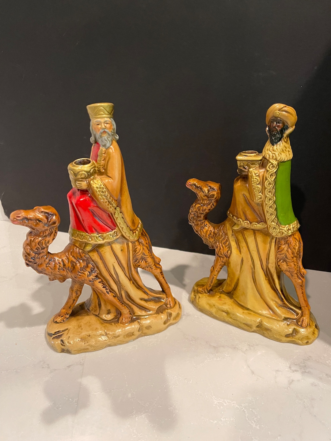Vintage Wise Men on Camel Christmas Figurine Vintage Wiseman Figurines ...