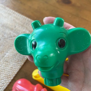Vintage Tupperware Elephant Giraffe Dog and Extra Pieces Toy Puzzle ...
