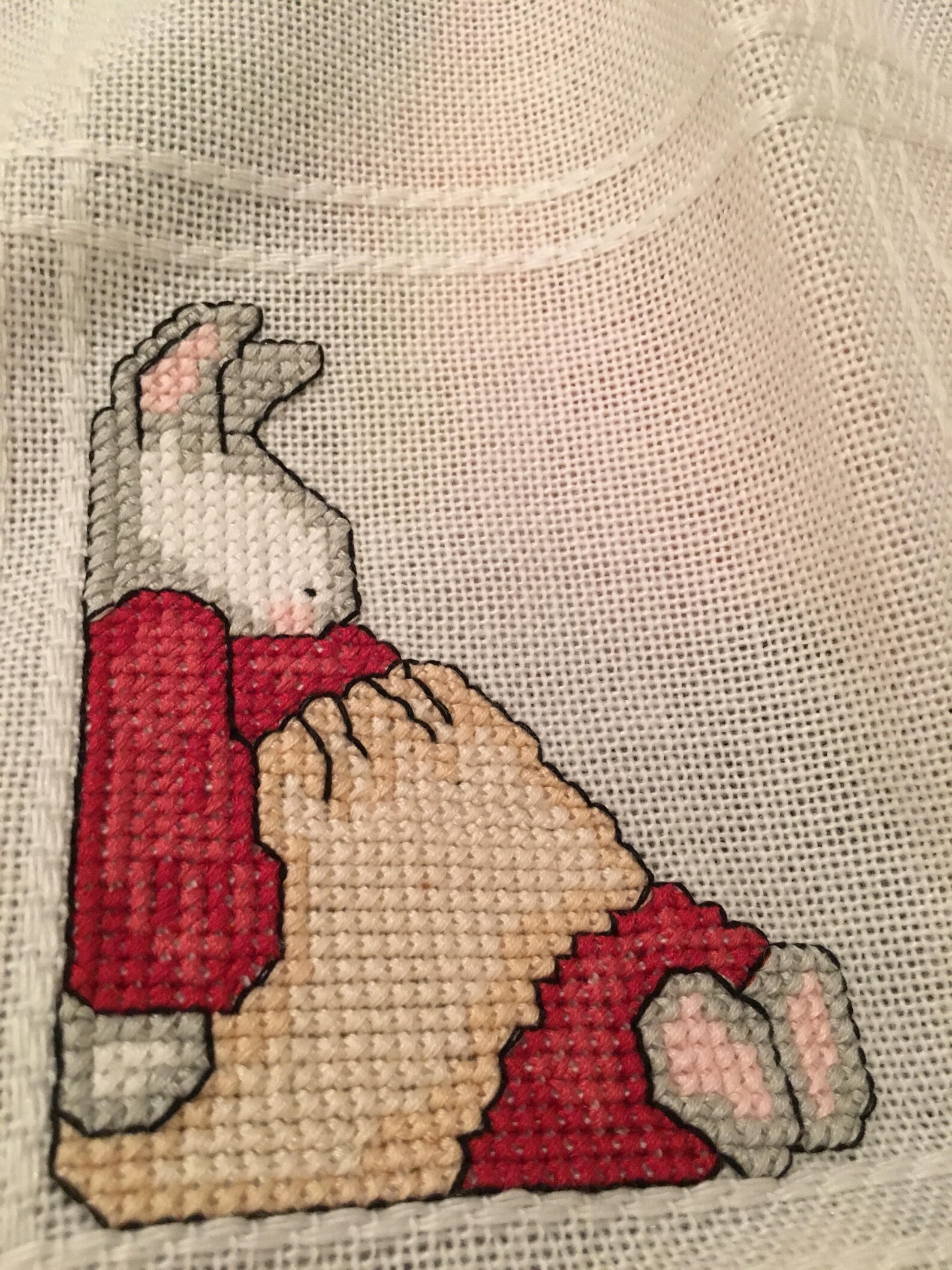 Baby Blanket cross stitch anne cloth afghan LOVE bunny | Etsy