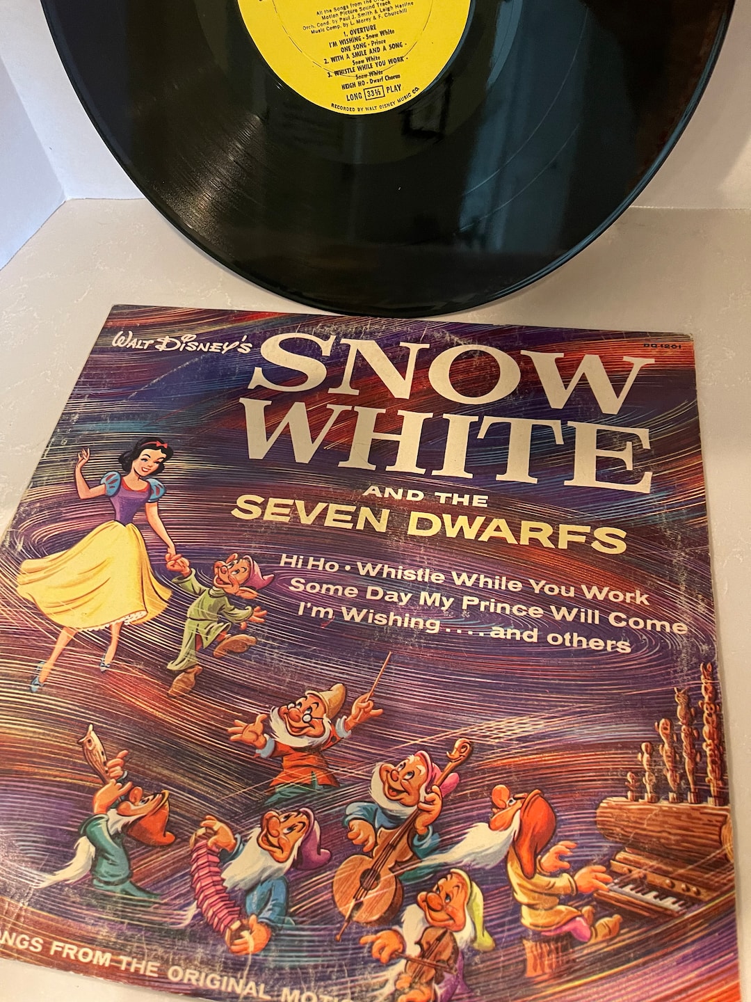 Walt Disney Snow White and Seven Dwarfs Sound Track Record - Etsy