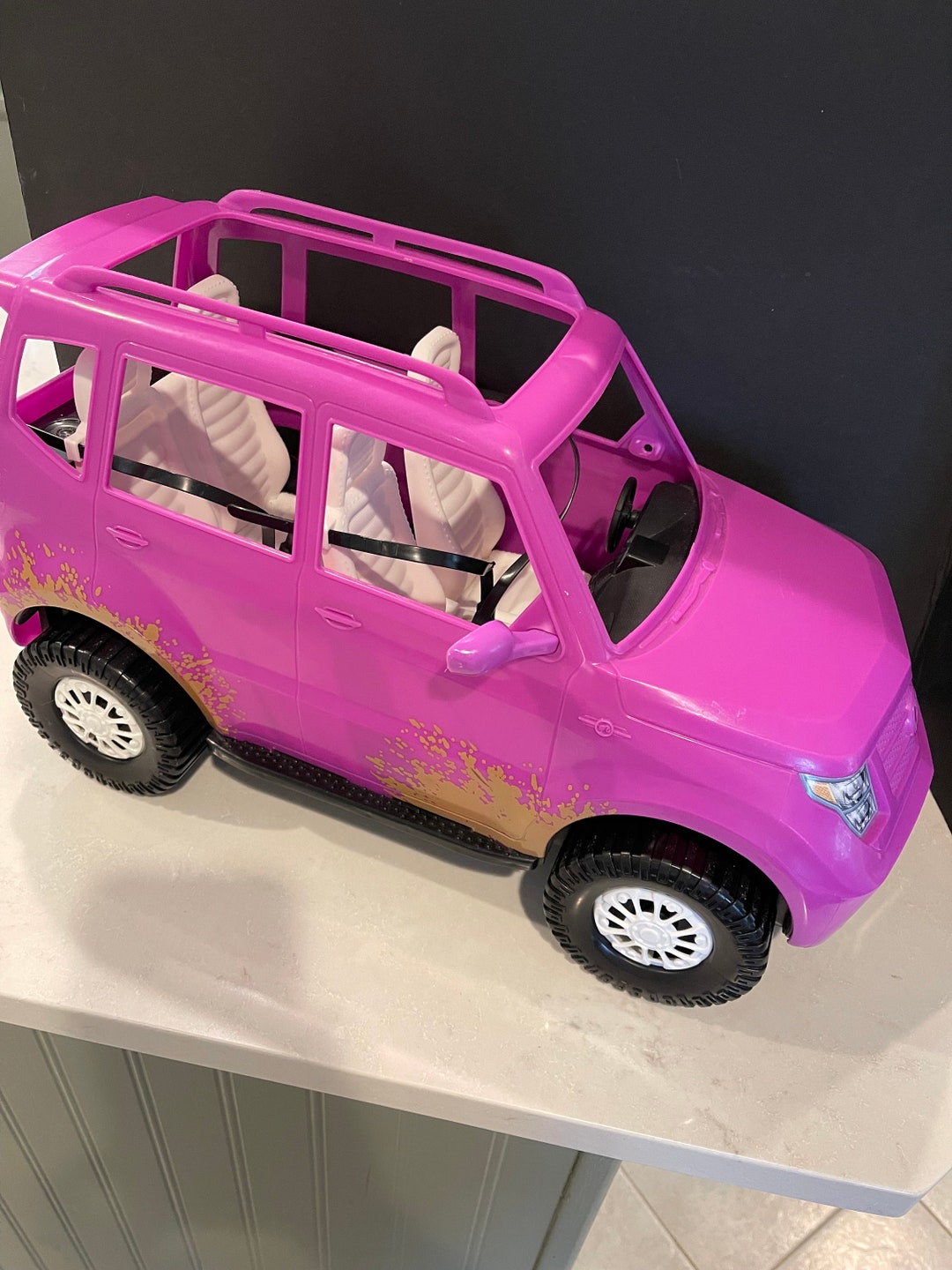 Mattel Barbie Doll Pink Color Escalade/jeep SUV Car 4-passenger 18 Toy ...