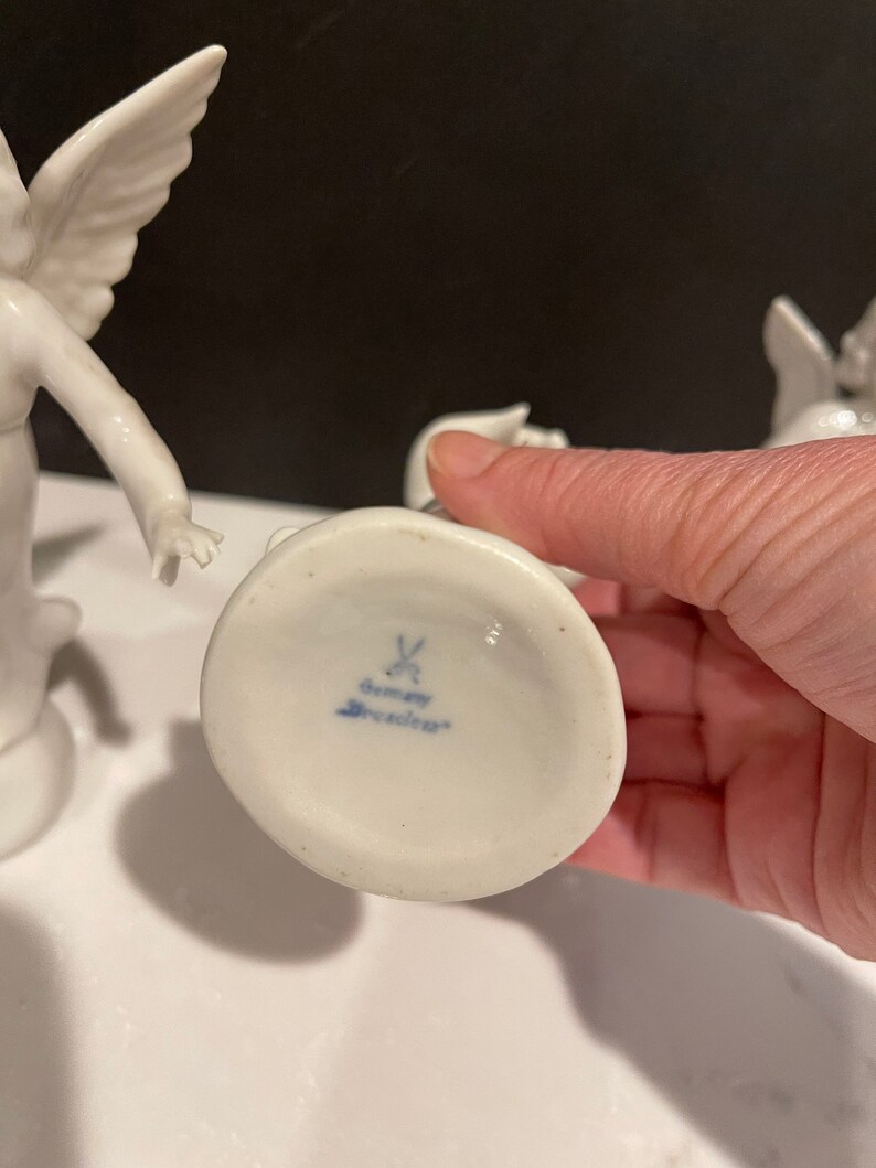 Vintage Porcelain Angel German Dresden Price for One Angel Heavenly ...