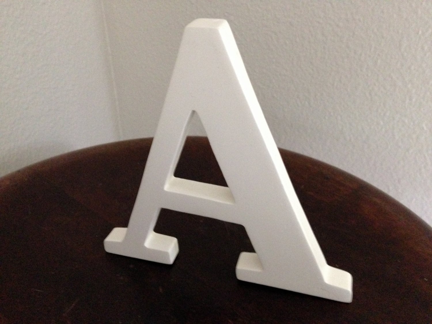 Free Standing Letter A Wood White 5 Inch - Etsy