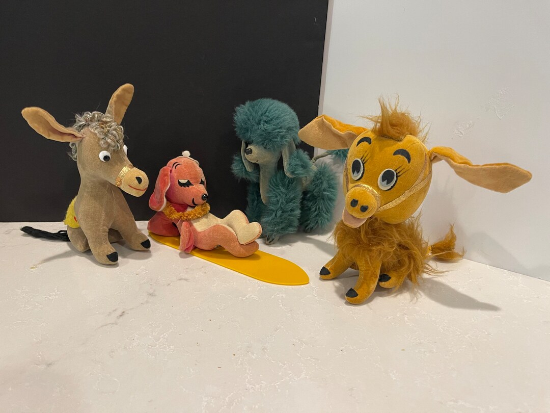 Dream Pets Doll Donkey Poodle Vintage Made by R Dakin 1970s Burro ...