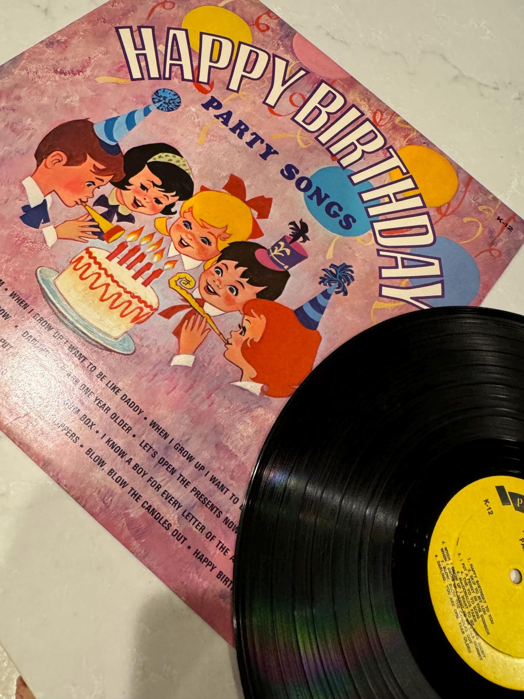 Vintage Happy Birthday Party Songs - Vinyl Record Various Songs and ...