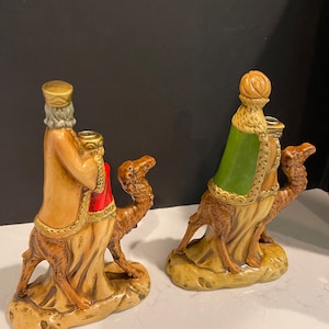 Vintage Wise Men on Camel Christmas Figurine Vintage Wiseman Figurines ...