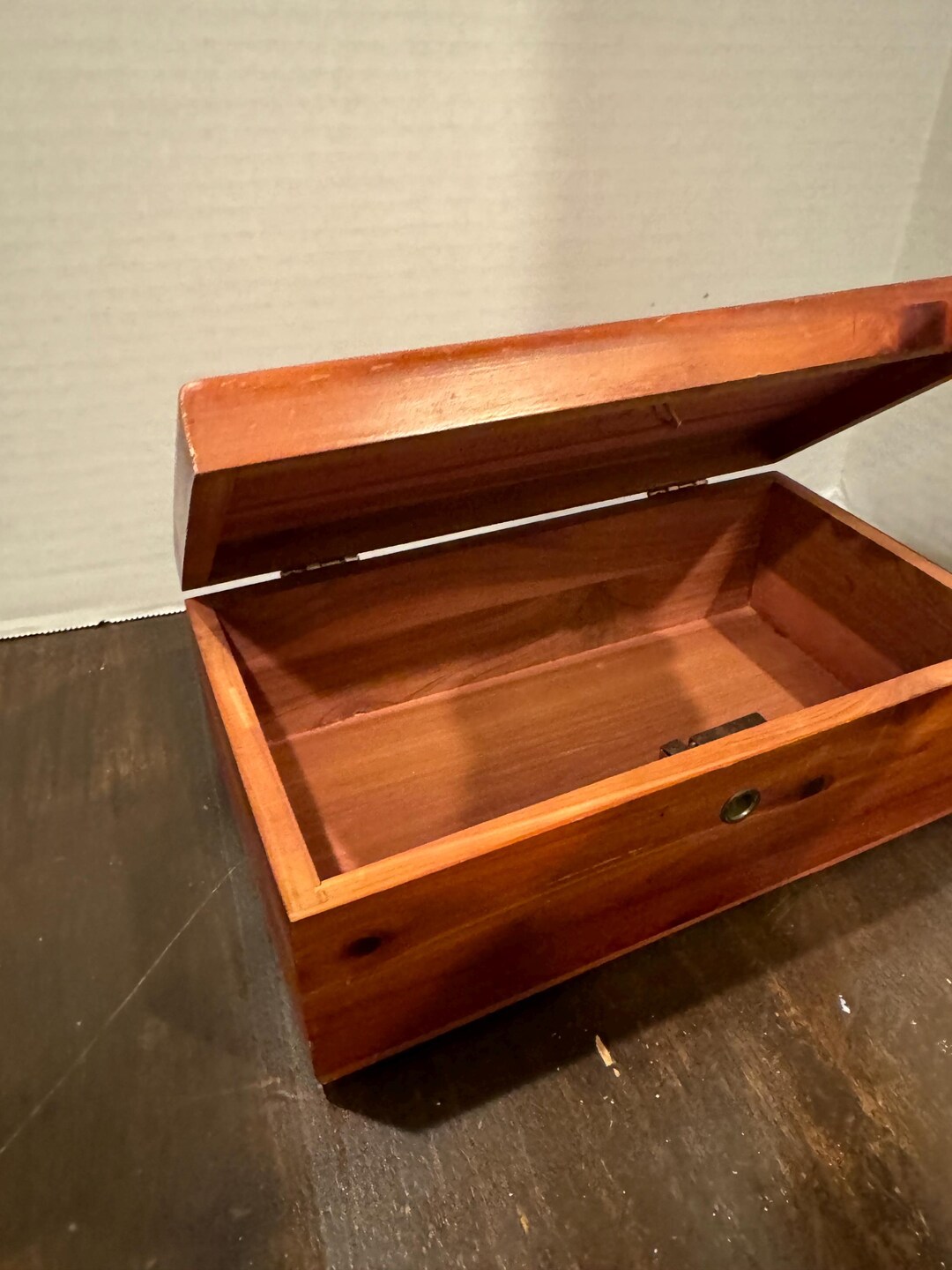 Cedar Box Vintage Storage No Key - Etsy