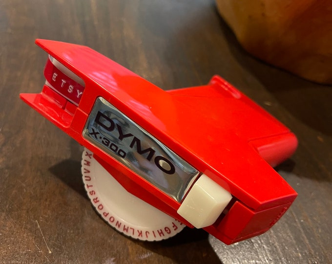 Vintage Dymo 300 Label Maker Red - Etsy