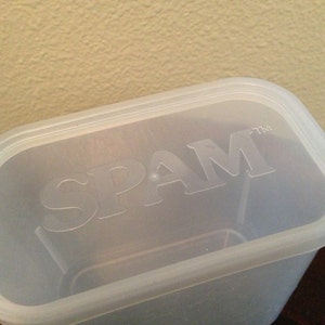 SPAM plastic container | Etsy