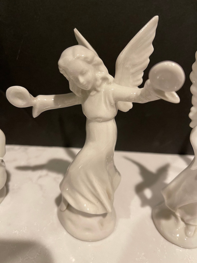 Vintage porcelain angel German Dresden price for one angel | Etsy
