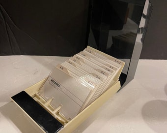 Rolodex Card Petite Covered Address Telephone File Keeper - Etsy