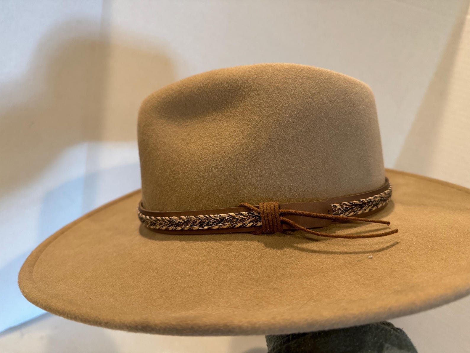Packable Lite Felt Wool Hat: Brown Crushable Fedora - Etsy