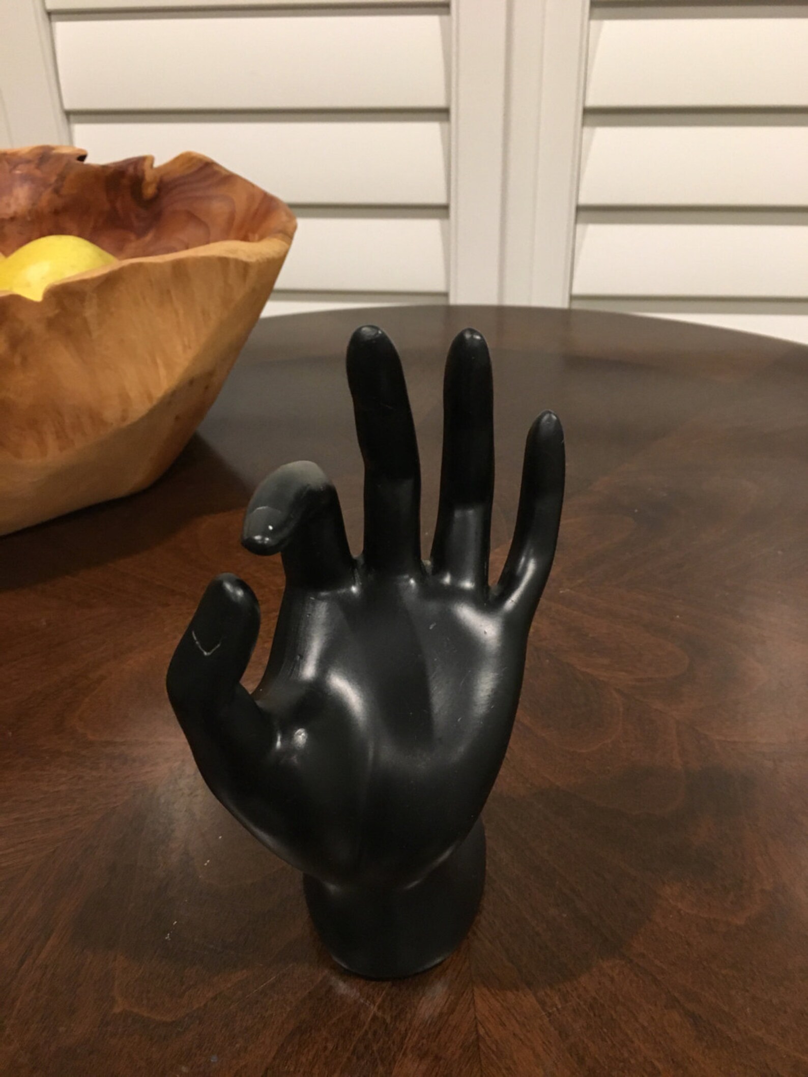 Life Size Hand Art Display Vintage Black Ceramic Figurine - Etsy