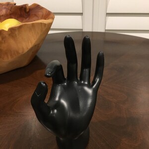 Life Size Hand Art Display Vintage Black Ceramic Figurine - Etsy