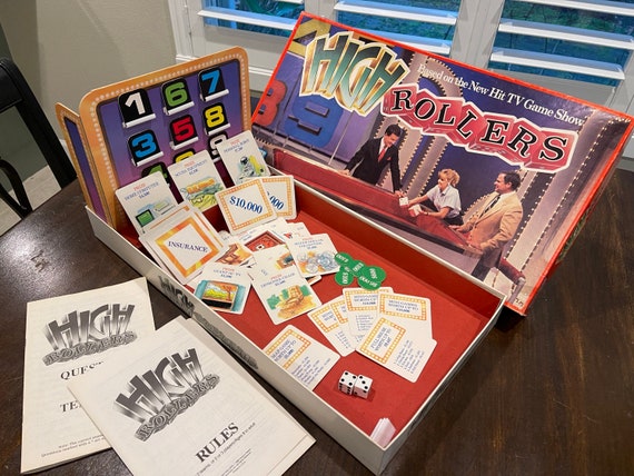 Vintage TV Show High Rollers Game Board Game by Parkers - Etsy