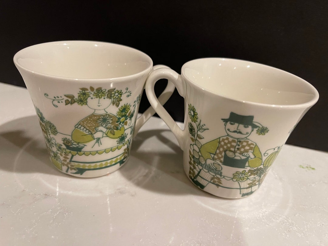 Figgjo Flint Market Cup Pair , Vintage Figgjo Flint Norway Mug, Turi ...