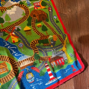 Small Thomas Train Play Rug for Trains Boats and Town Vintage Play a ...