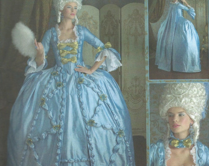 Simplicity 3637 Misses' 18th Century Gown Pattern Sizes 8-14 - Etsy