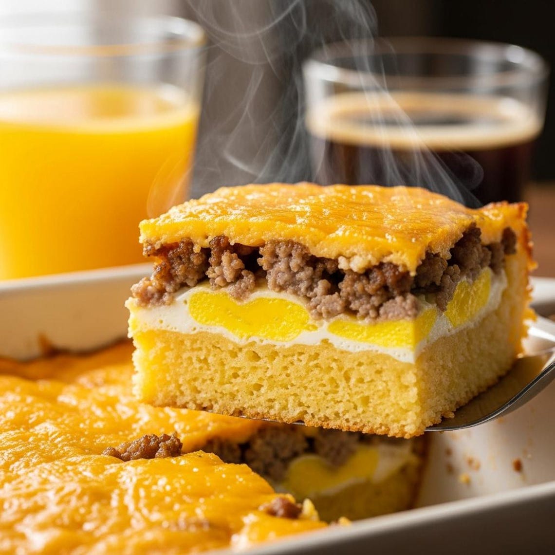 Viral Jiffy Cornbread Breakfast Casserole | Cheesy Sausage Brunch Bake ...
